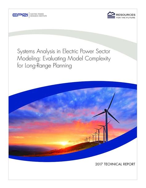 Pdf Systems Analysis In Electric Power Sector Modeling Evaluating · Systems Analysis In