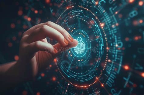 Personal Data Protection Digital Fingerprint Trace A Padlock Know Your Customer Kyc Kyc