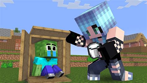 انیمیشن ماینکرافت بچه زامبی و پرستار خوب