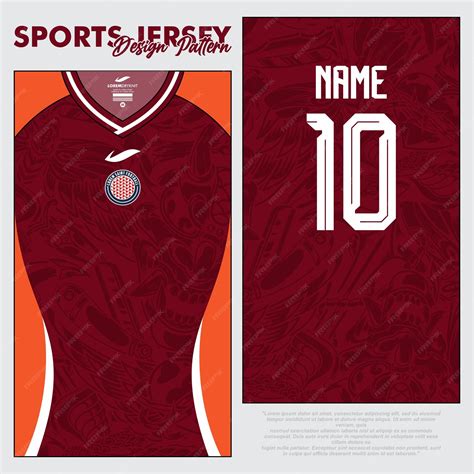 Premium Vector A Red And Black Jersey With The Number 10 On It