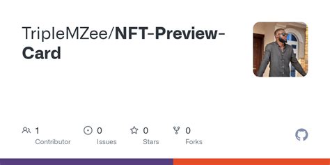 GitHub TripleMZee NFT Preview Card