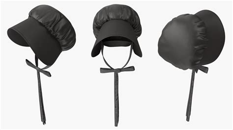 Black Bonnet 3d Model 39 Obj Lxo Ma Max Fbx C4d Blend 3ds