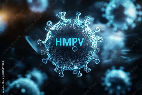 Human Metapneumovirus Hmpv Particle Detailed 3d Model For Viral