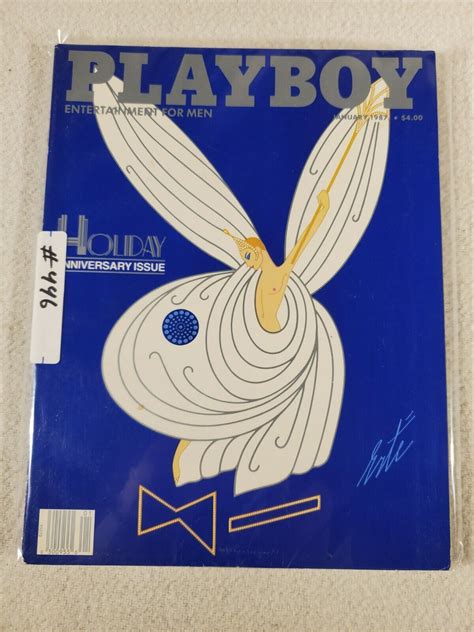 Playboy Magazine Back Issue January 1987 Playmate Luann Lee Erte