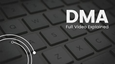 Explaination Of Dma By Dr Divya Dhyani Dma Full Video Education Computerscience Dma Youtube