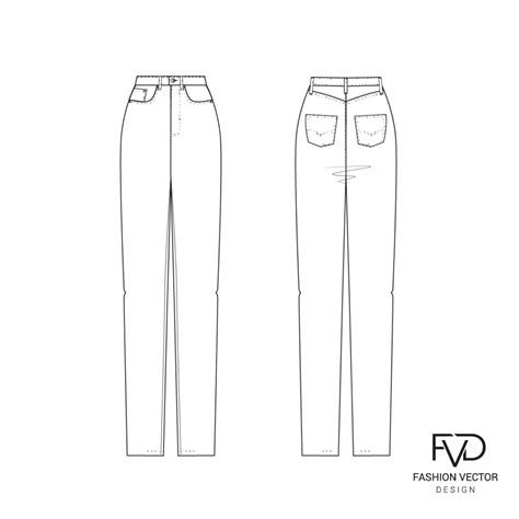 Купить Эскиз джинсы в Adobe Illustrator - Fvdesign.org