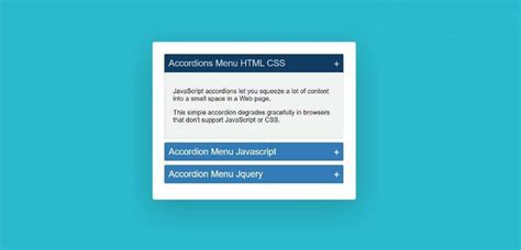 Simple Accordion Menu Using HTML CSS Javascript DEV Community