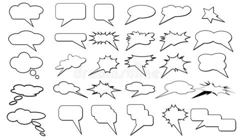 Callouts For Text In Comics Stock Vector Illustration Of Circle