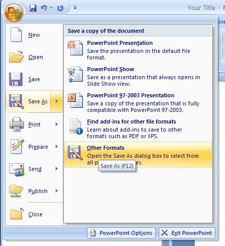 Convert A PowerPoint Presentation To PowerPoint Presentation Save Introduction