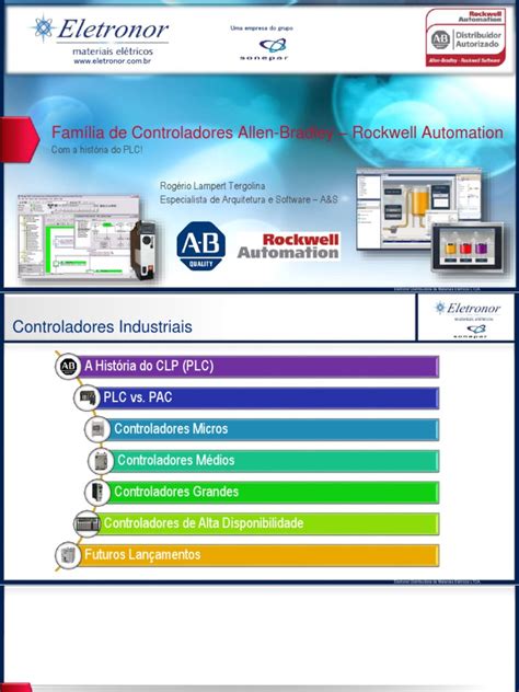 Família De Controladores Allen Bradley Rockwell Pdf Controlador Lógico Programável Automação