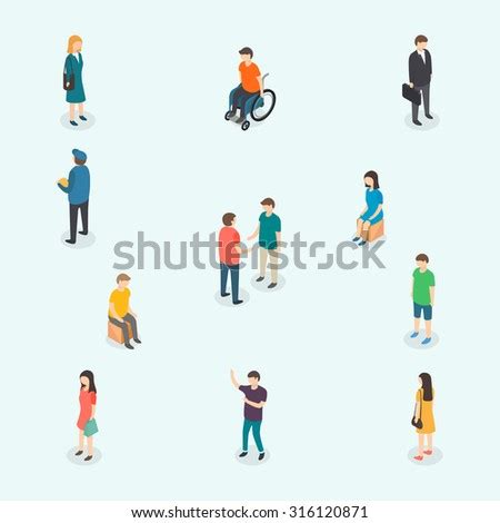 Isometric 3d Vector People Set Woman 스톡 벡터 360647966 Shutterstock