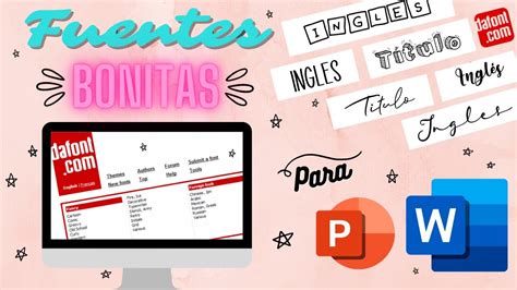 Cómo Descargar Fuentes Bonitas Para Word Y Power Point 😍 Tipografías