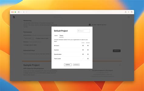 Managing Projects Corellium Support Center