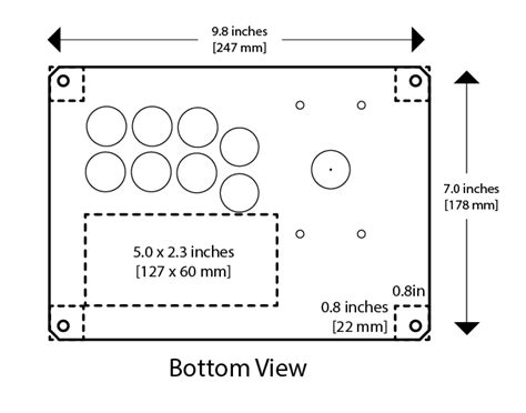 Arcade Joystick Dimensions