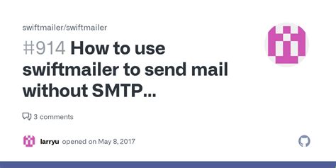 How To Use Swiftmailer To Send Mail Without Smtp Authentication