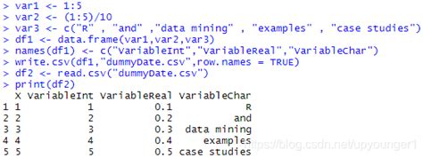 R语言读写文件功能简介upyounger1的博客 Csdn博客