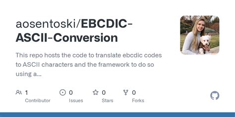 Github Aosentoskiebcdic Ascii Conversion This Repo Hosts The Code