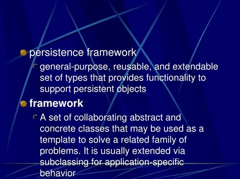Ppt Designing A Persistence Framework With Patterns Powerpoint Presentation Id9709623