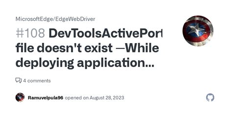 Devtoolsactiveport File Doesnt Exist While Deploying Application