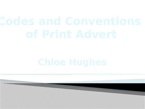 Pptx Codes And Conventions Of Advert Dokumentips