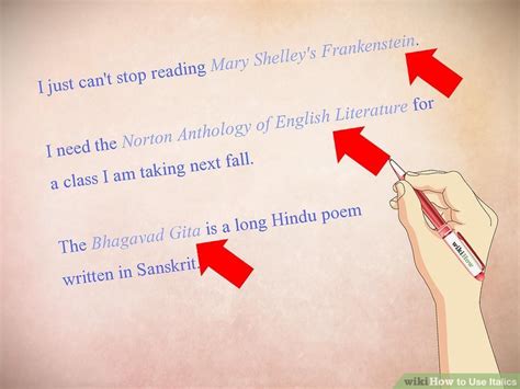 3 Ways To Use Italics WikiHow