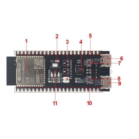 Esp32 S3 Devkitc 1 N8 Wifi Bluetooth Kūrimo Plokštė Su Esp32 S3 Wroom 11u Lustu