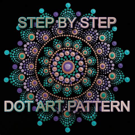 Dot Art Pattern Canvas 28 Downloadable Pdf Mandala Dotting Etsy Artofit