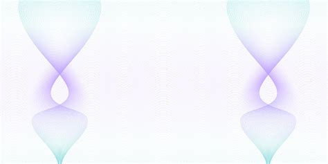 워터마크의 보라색 청록색 대칭 패턴 우아한 기요쉐 디자인 두 개의 소용돌이 파형 스쿼글 가는 선 벡터 추상 배경입니다 수표 졸업장 인증서 지폐 템플릿 Eps10 일러스트