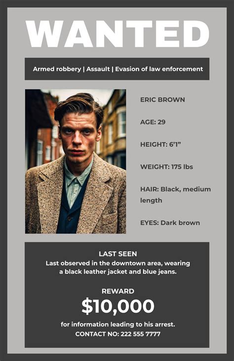 Free Wanted Poster Background Template To Edit Online