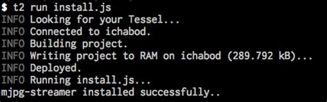 reconbot with the tessel 2 sparkfun learn