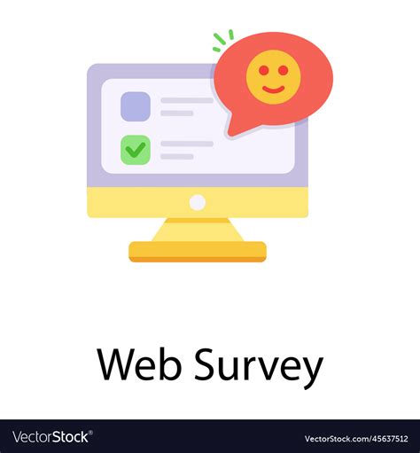 Web Survey Royalty Free Vector Image Vectorstock