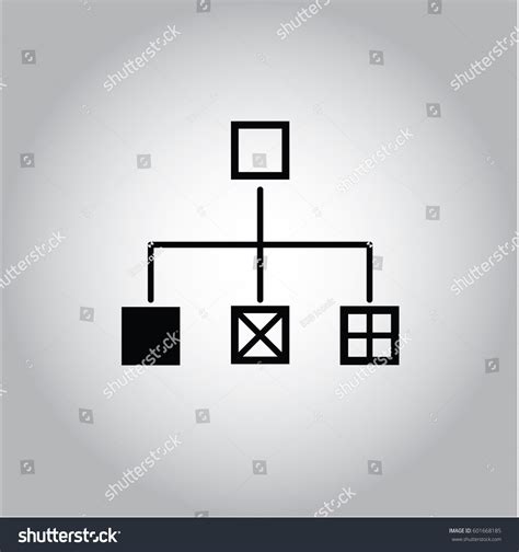 Vector Illustration Flowchart Icon Black Stock Vector Royalty Free