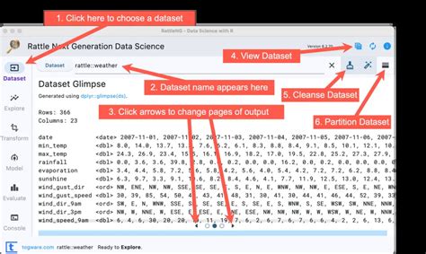 Review Of The Rattle GUI For R R4stats Com