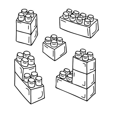 Legos Clip Art Black And White