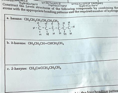 Lewis Structure Hexane