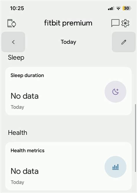 no sleep info r fitbit