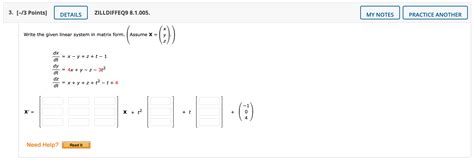 Solved 1 2 Points Details Zilldiffeq9 81001 My Notes