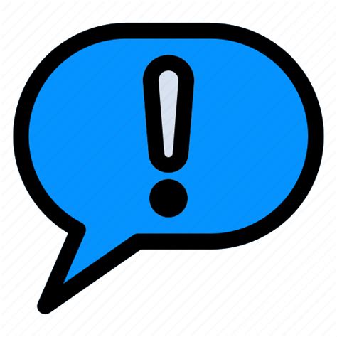 Chat Alert Warning Message Icon Download On Iconfinder