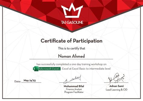 Noman Ahmed On Linkedin 🌟 Thrilled To Have Completed An Intensive One Day Excel Workshop 📊