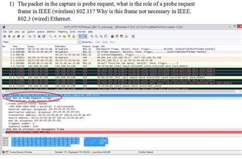 Solved 1 The Packet In The Capture Is Probe Request What