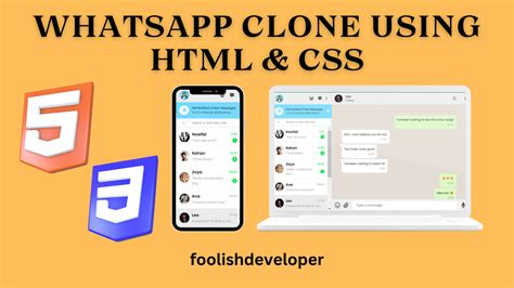 Whatsapp Clone Using HTML and CSS