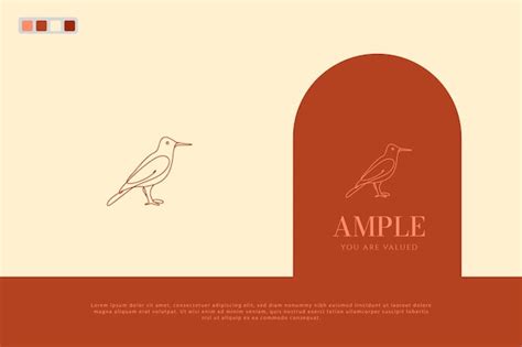 Premium Vector Bird Logo Design In Vector Hand Drawn Minimal Style