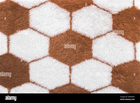 Pattern Brown White Hexagon Design Fabric Abstract Geometric Shape Modern Hexagonal Background