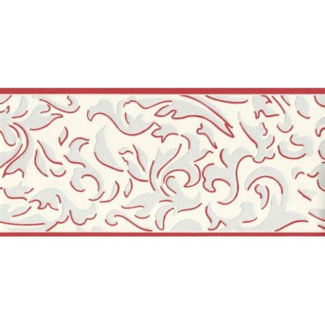 Only Borders Red Grey Border AS Creation