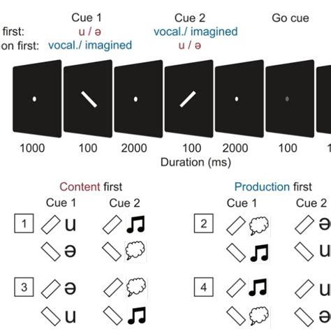 Rule Based Vocalization Task Participants Imagined Or Vocalized