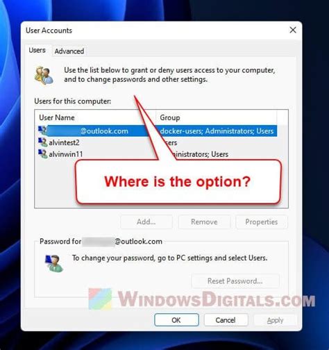 Users Must Enter Username And Password Missing Windows 11 R Windows10howto