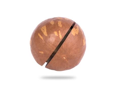 Premium Photo A Wooden Ball With A Crack In The Middle