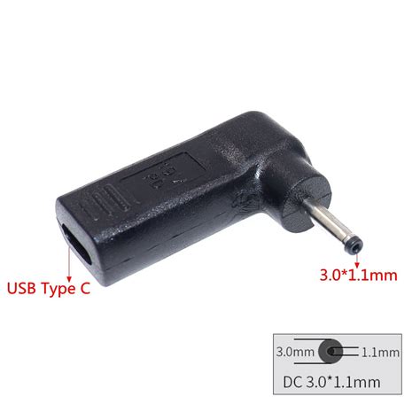 Laptop Power Adapter Connector Dc Plug Usb Type C Female To Universal Male Jack Converter For