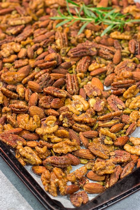 Maple Roasted Nuts Spicedblog