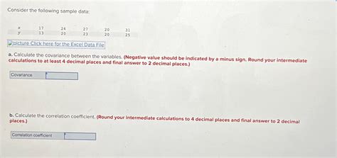 solved consider the following sample